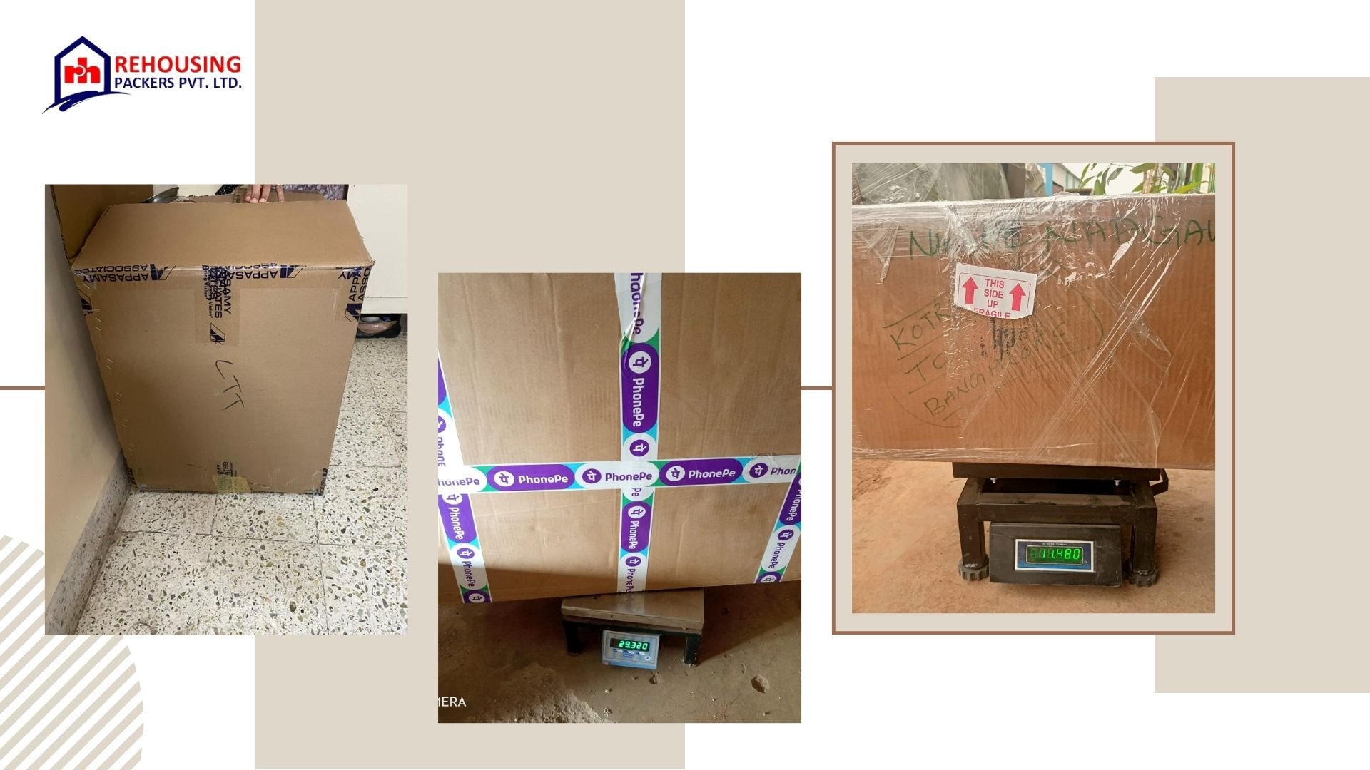 Reliable way to transport parcels at Rehousing packers movers